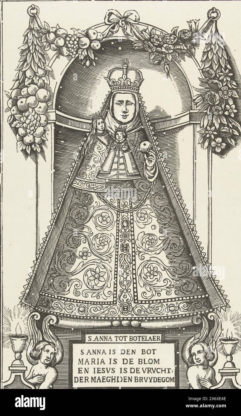 S. Anna tot Botelaer (title on object), Sint-Anna ten three. Devotional ...
