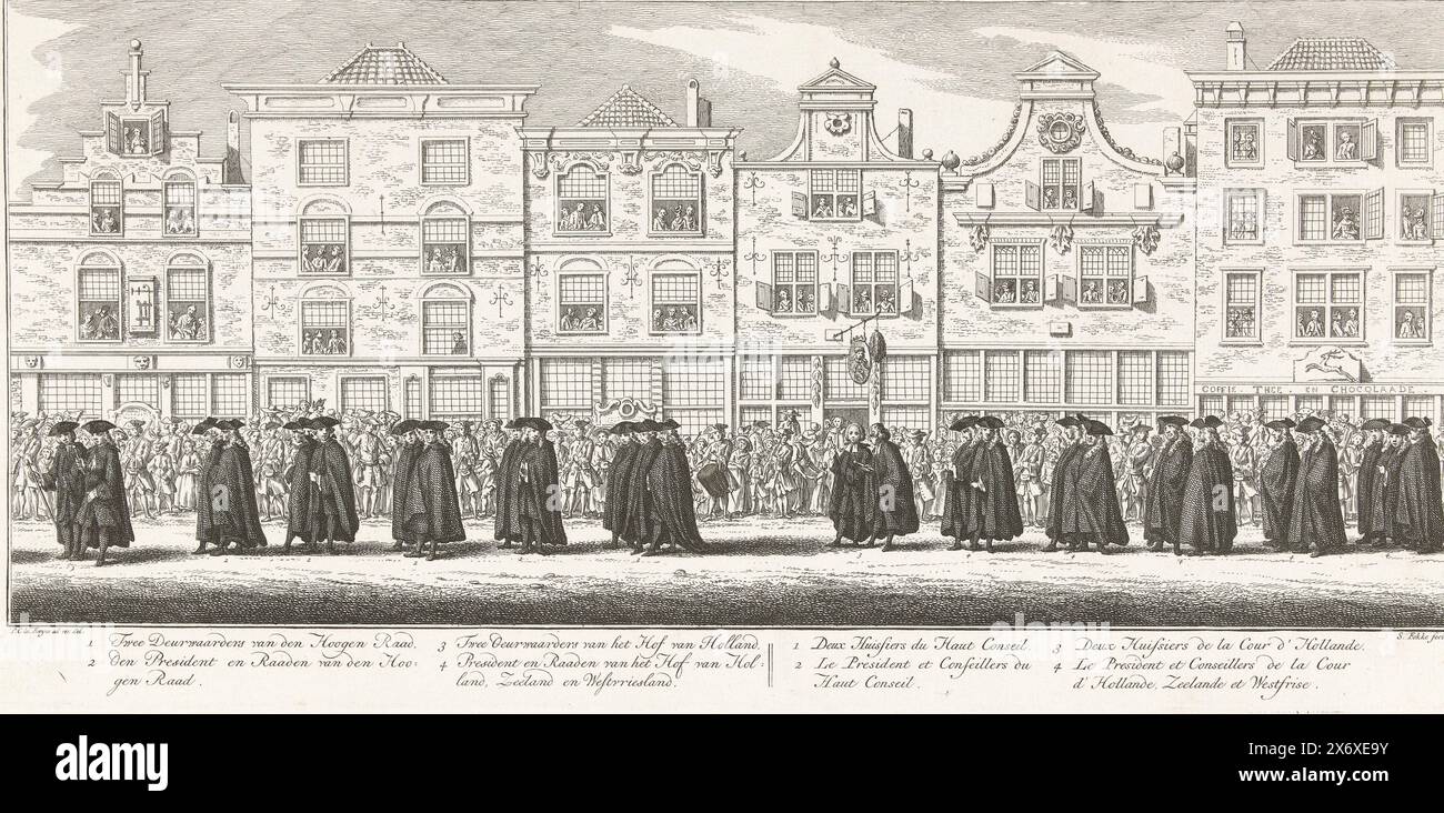 Funeral procession of Princess Anna, 1759, plate 13, Funeral procession ...