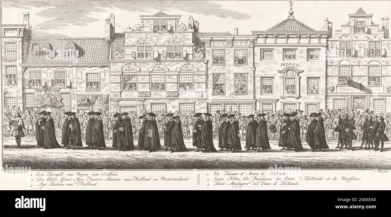 Funeral procession of Princess Anna, 1759, plate 12, Funeral procession ...