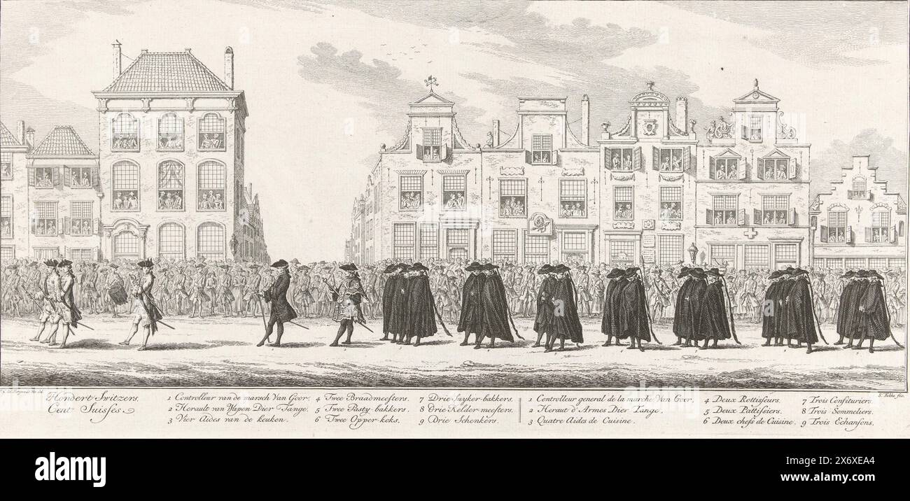 Funeral procession of Princess Anna, 1759, plate 4, Funeral procession ...