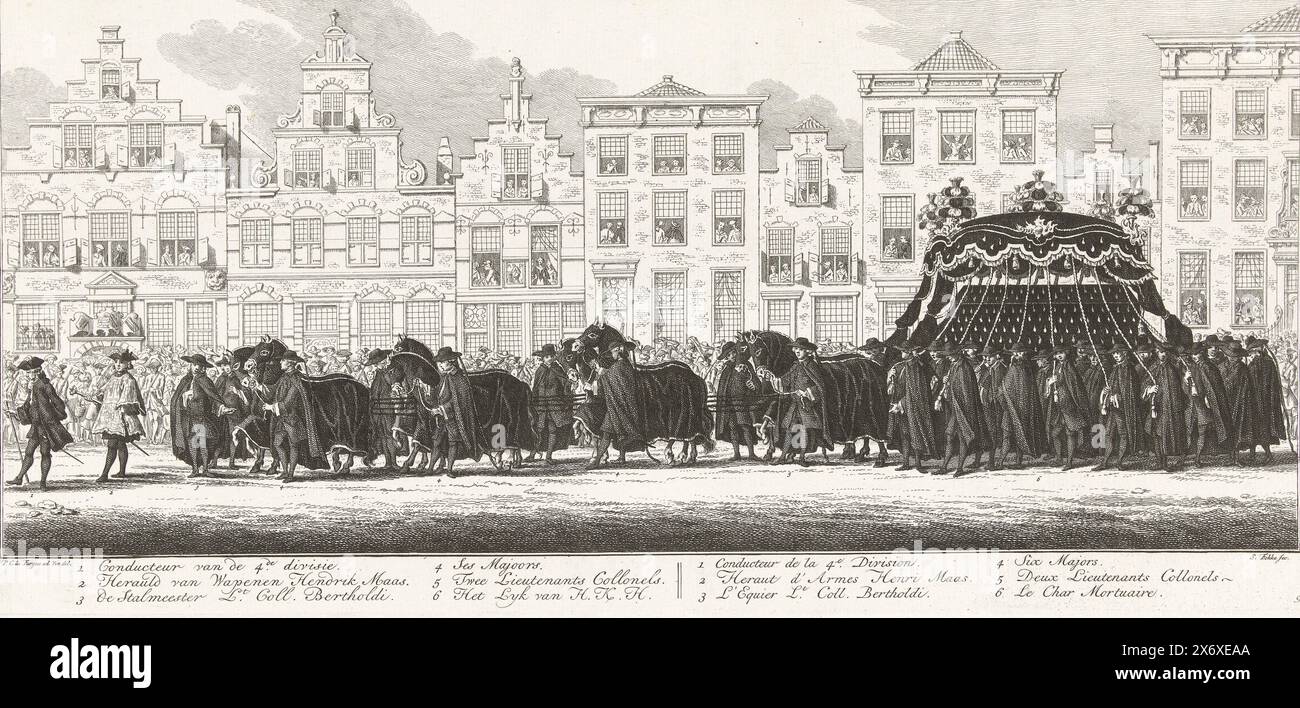 Funeral procession of Princess Anna, 1759, plate 9, Funeral procession ...