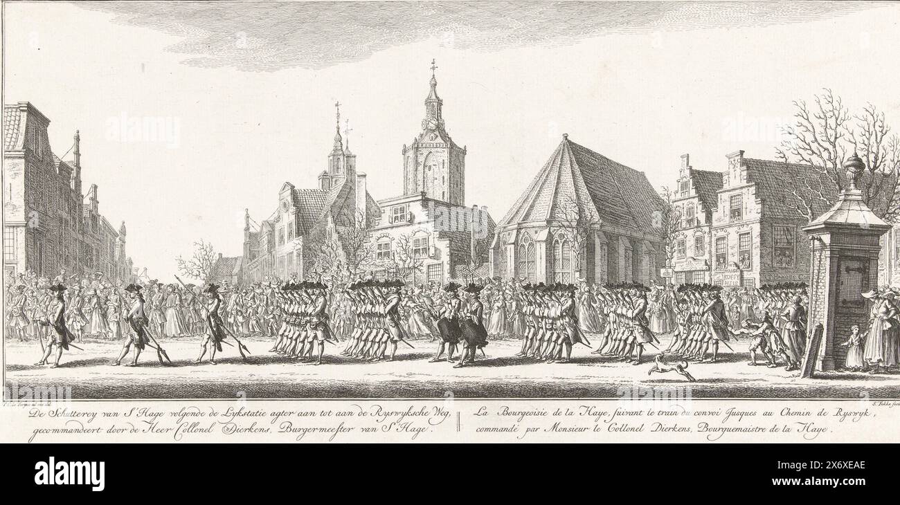 Funeral procession of Princess Anna, 1759, plate 16, Funeral procession ...