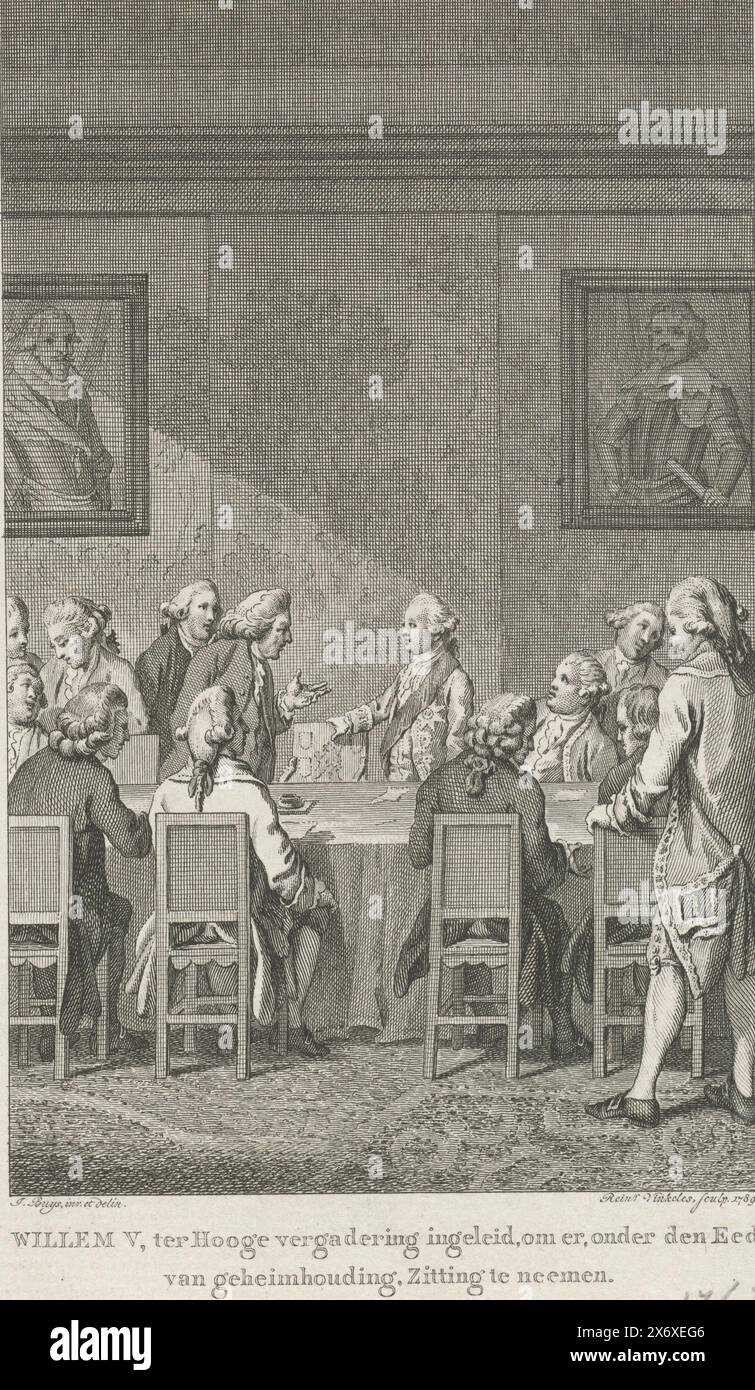 Installation of Willem V as hereditary stadtholder, 1766, Willem V ...