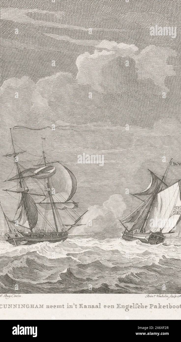 American privateer captain cunningham captures hi-res stock photography ...