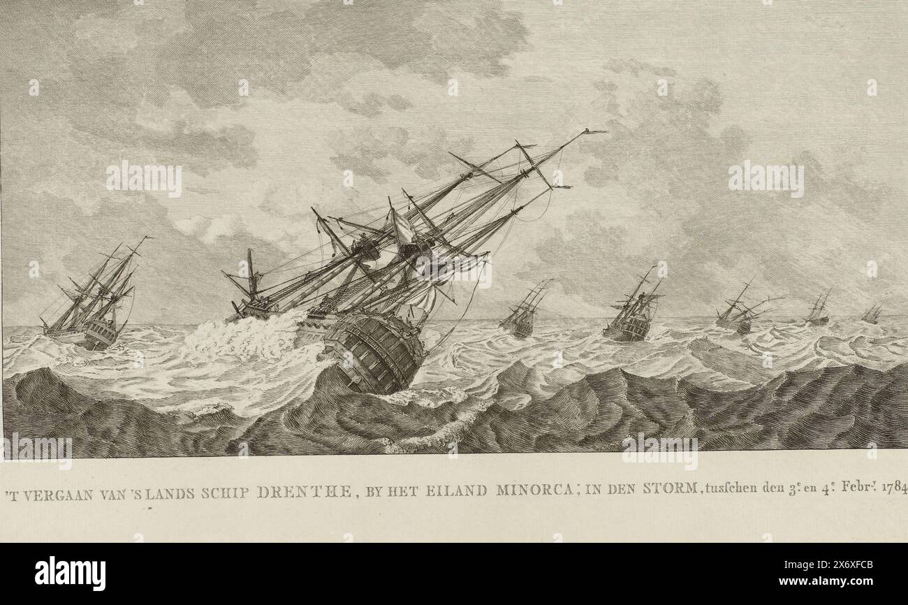Sinking of the ship Drenthe, 1784, The sinking of the country's ship ...