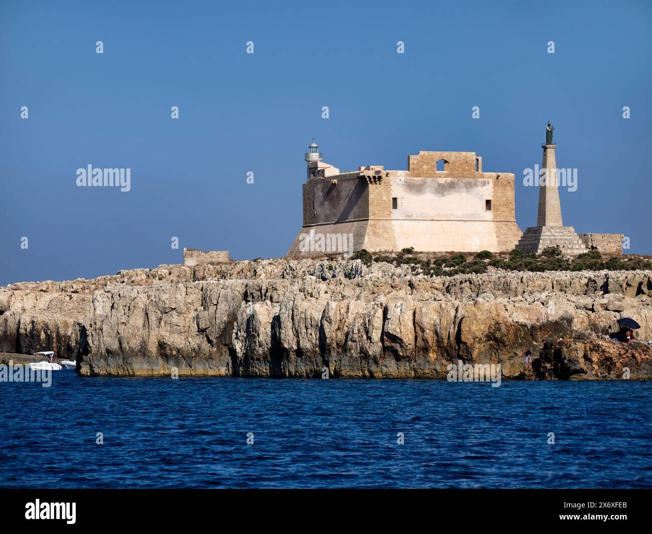 Italy, Sicily, Portopalo di Capo Passero (Siracusa Province), view of ...