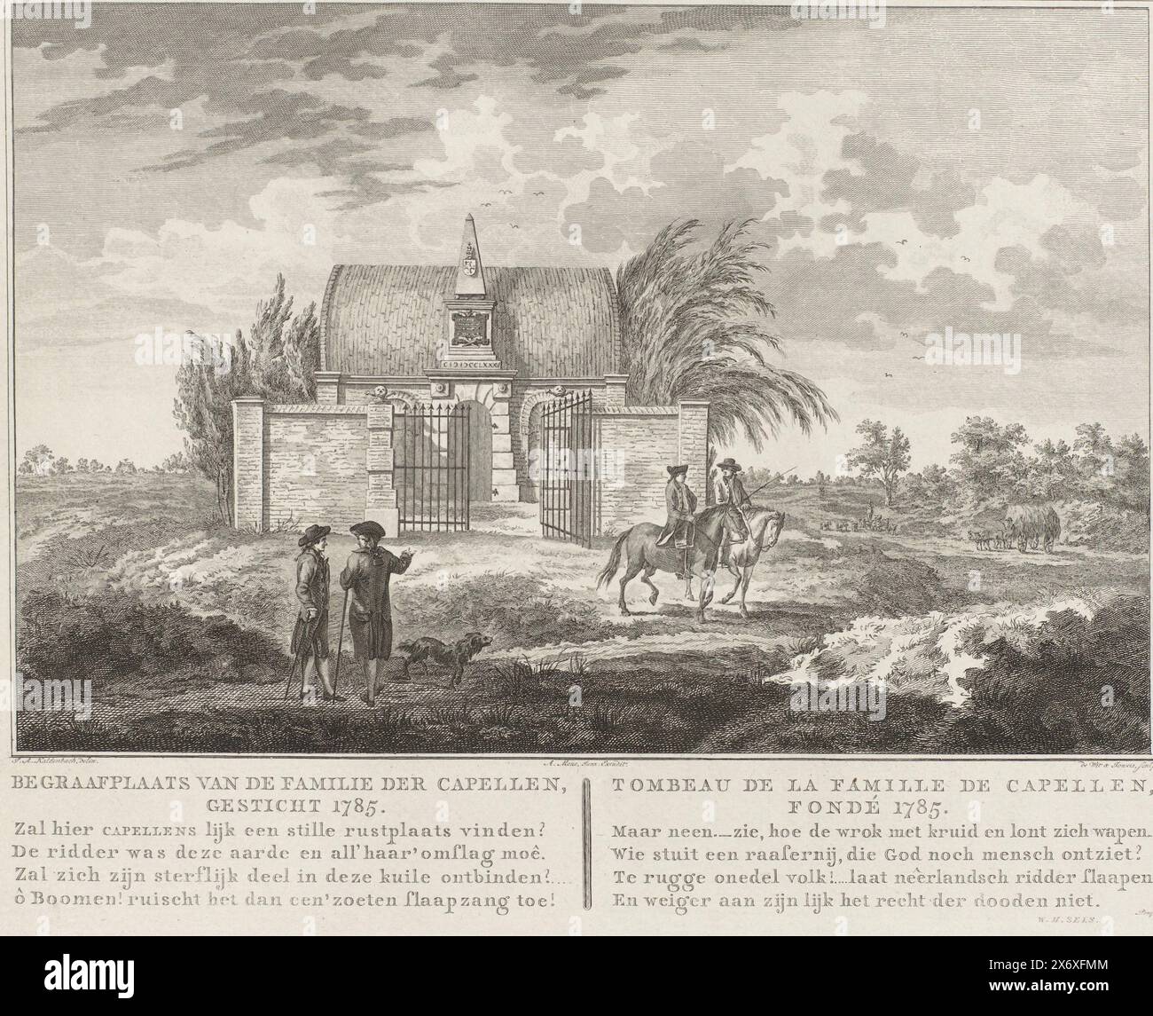Cemetery of the Van der Capellen family, in good condition in 1785 ...