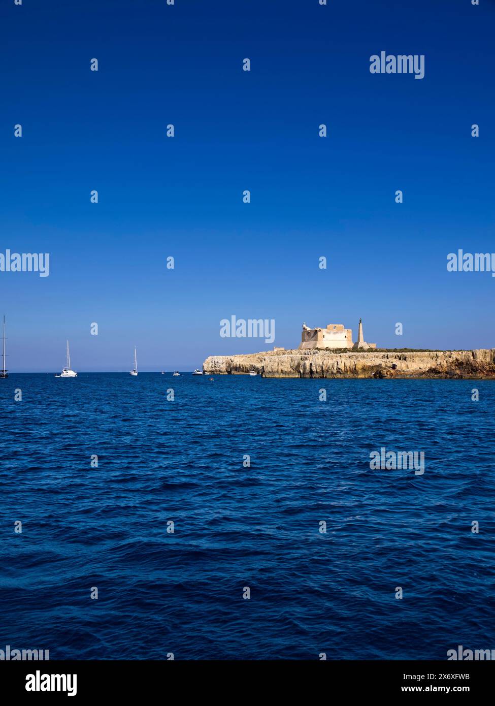 Italy, Sicily, Portopalo di Capo Passero (Siracusa Province), view of ...
