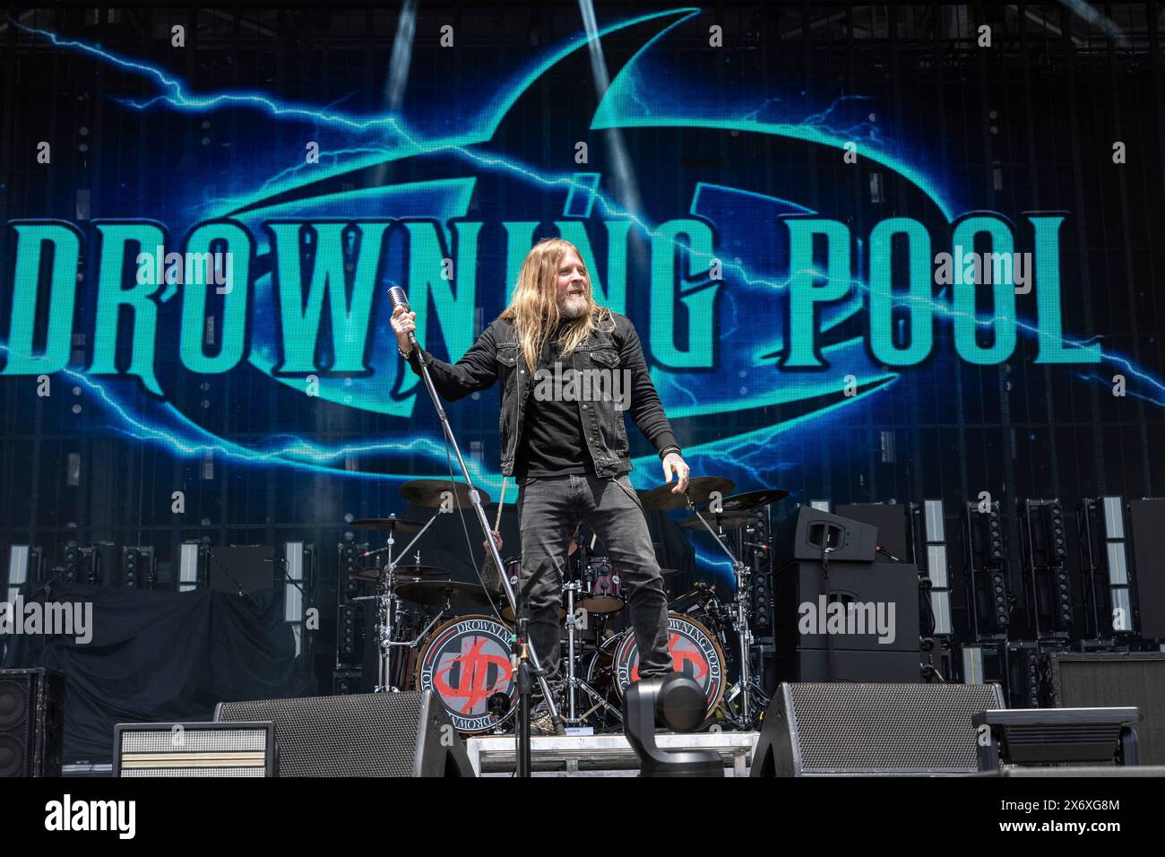 Ryan McCombs of Drowning Pool performs during Sonic Temple Art and ...