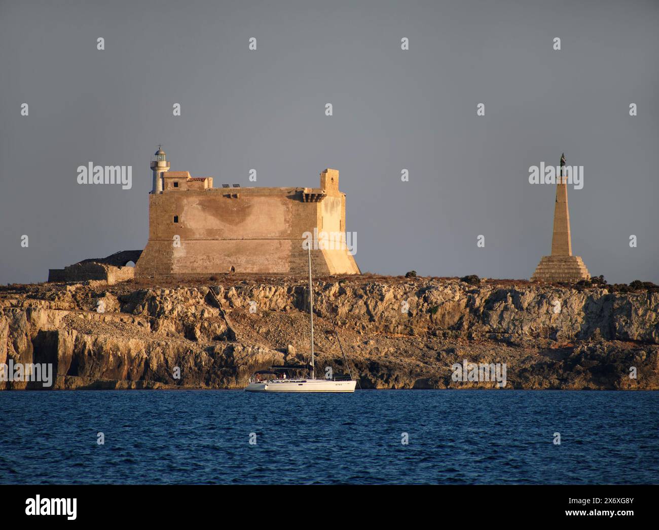 Italy, Sicily, Portopalo di Capo Passero (Siracusa Province), view of ...
