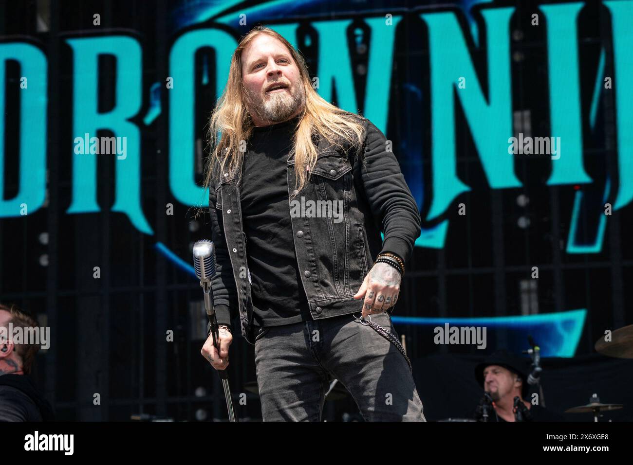 Ryan McCombs of Drowning Pool performs during Sonic Temple Art and ...