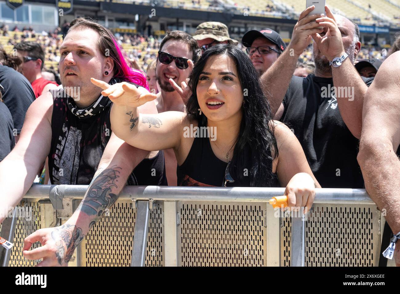 Festivalgoers are seen during Sonic Temple Art and Music Festival on ...