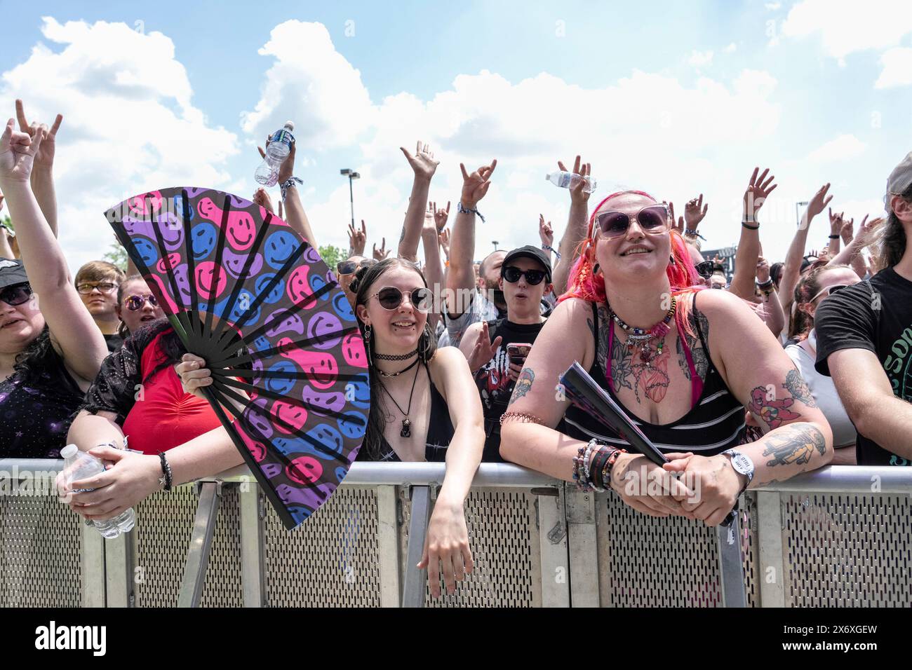 Festivalgoers are seen during Sonic Temple Art and Music Festival on ...