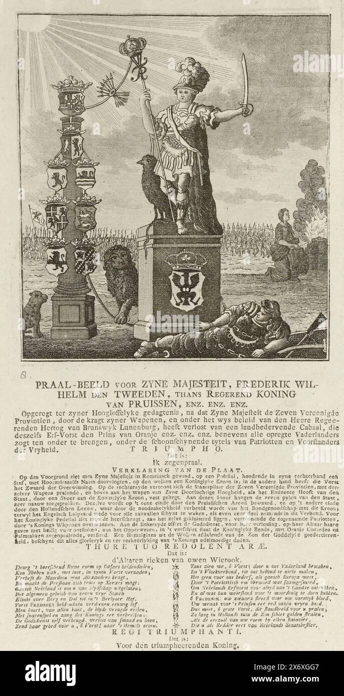 Statue in honor of the Prussian King Frederick II, 1787, Splendor ...