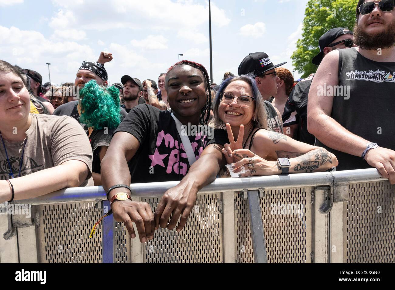 Festivalgoers are seen during Sonic Temple Art and Music Festival on ...