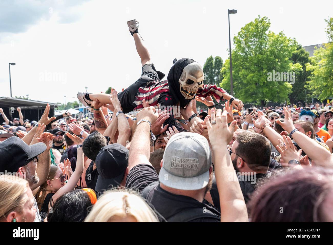 Festivalgoers are seen during Sonic Temple Art and Music Festival on ...