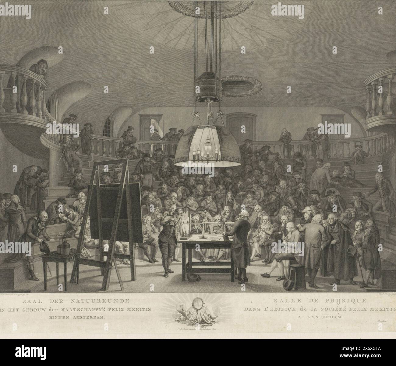 Felix meritis society building within amsterdam hi-res stock ...