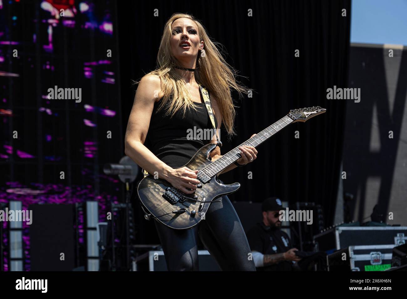 Nita Strauss performs during Sonic Temple Art and Music Festival on ...
