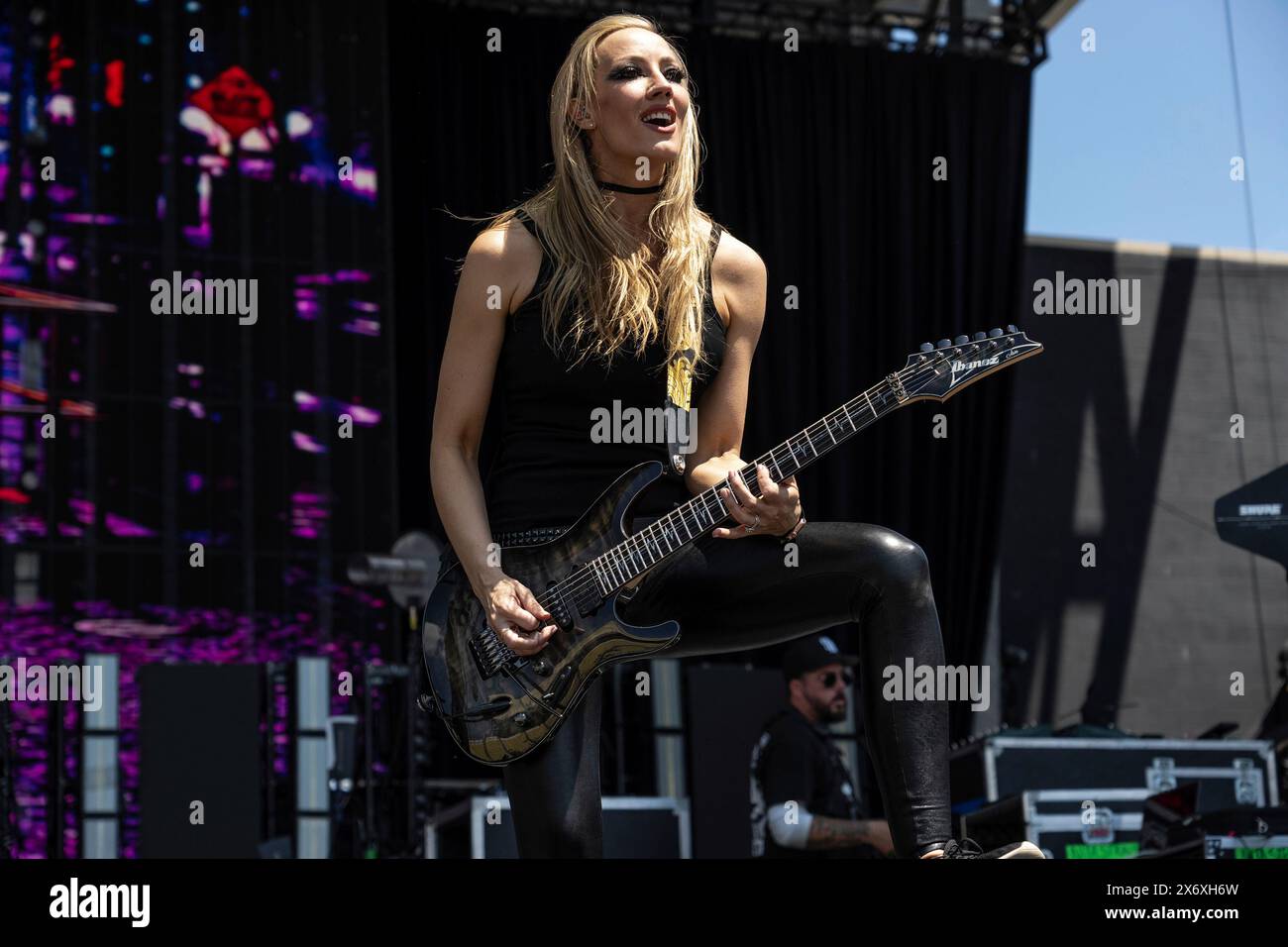 Nita Strauss performs during Sonic Temple Art and Music Festival on ...
