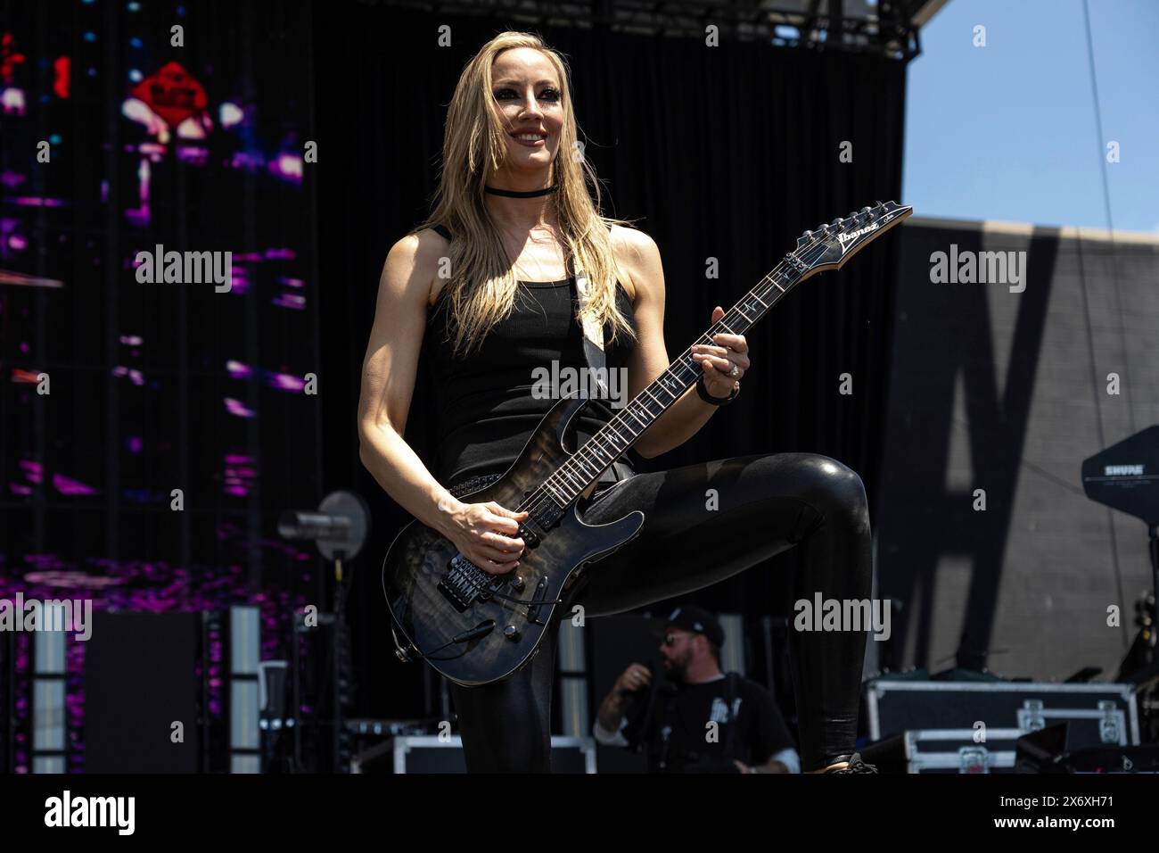 Nita Strauss performs during Sonic Temple Art and Music Festival on ...