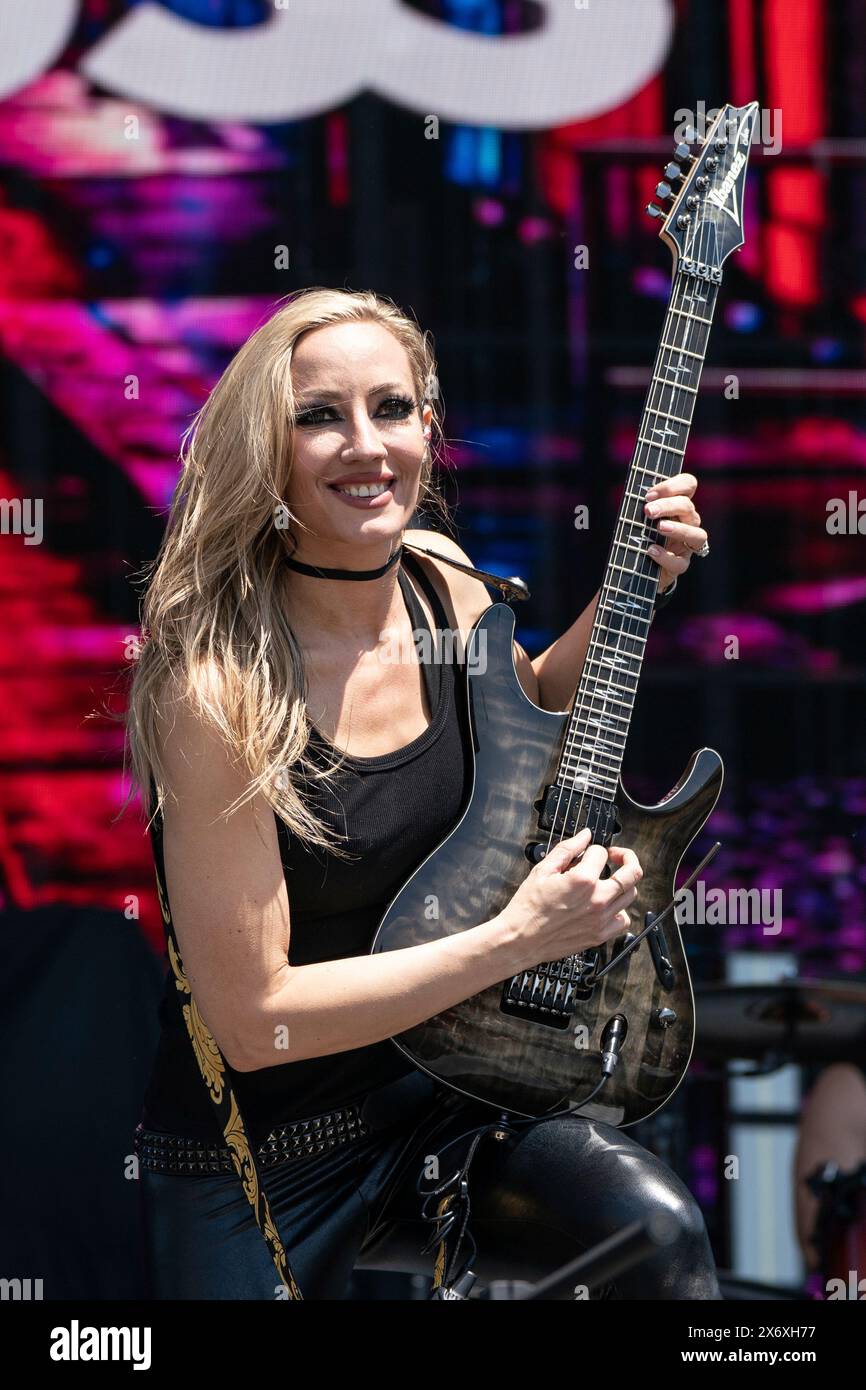 Nita Strauss performs during Sonic Temple Art and Music Festival on ...