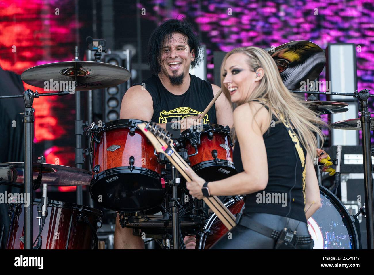 Josh Villalta, and Nita Strauss perform during Sonic Temple Art and ...