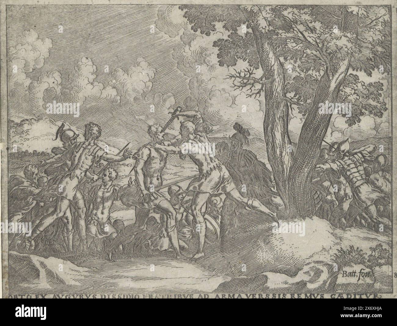 Romulus and remus fight hi-res stock photography and images - Alamy