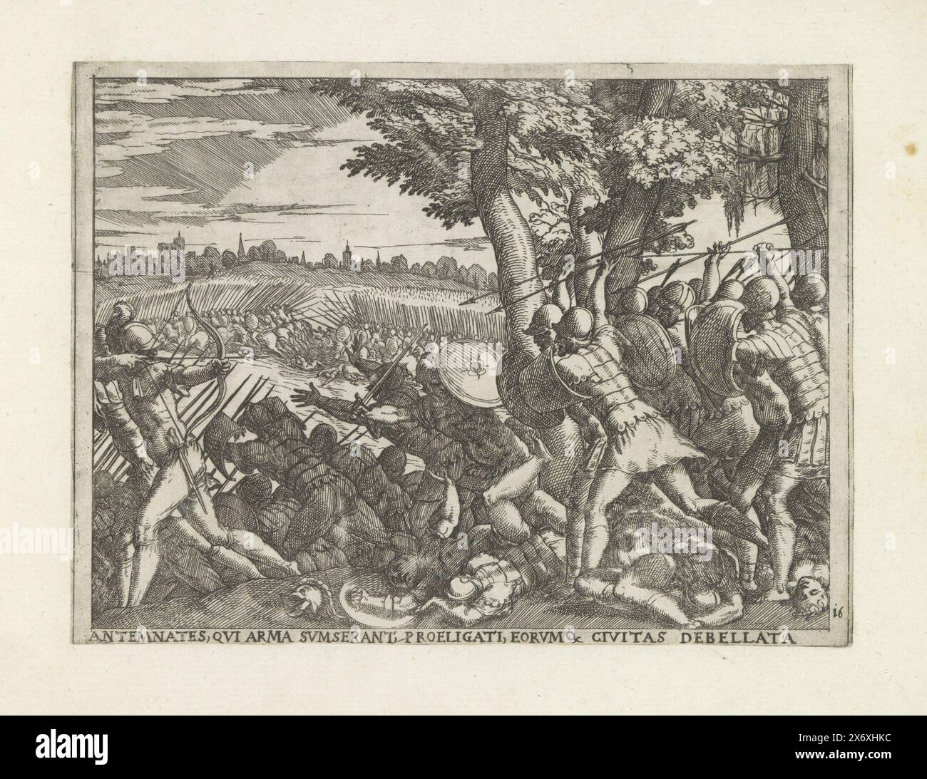 Defeat of the soldiers from Antemnae, Antemnates qui arma (...) civitas ...