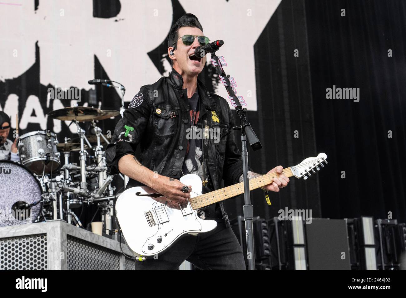 Tyler Connolly of Theory of a Deadman performs during Sonic Temple Art ...