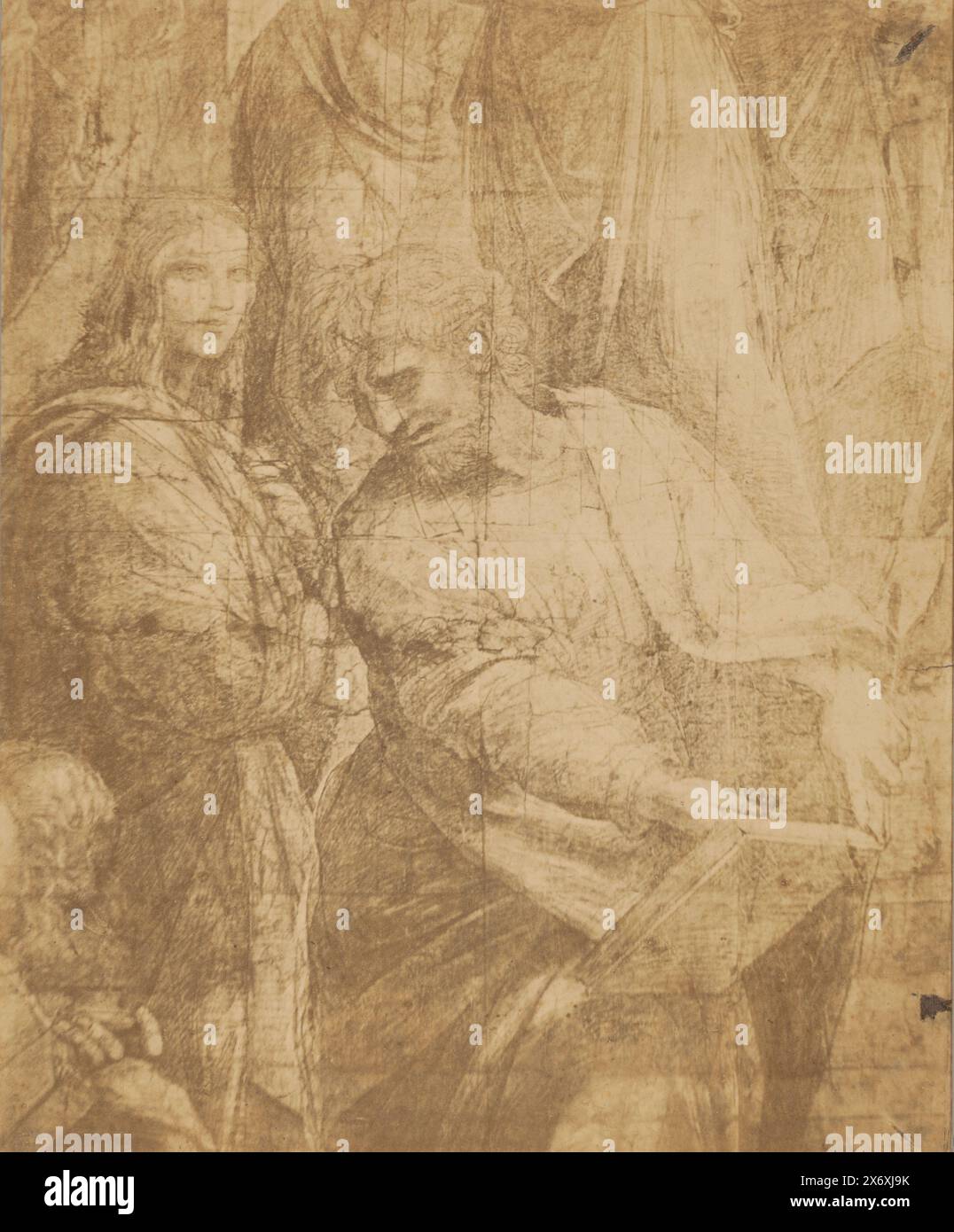 Photo reproduction of drawing/cardboard for The School of Athens ...