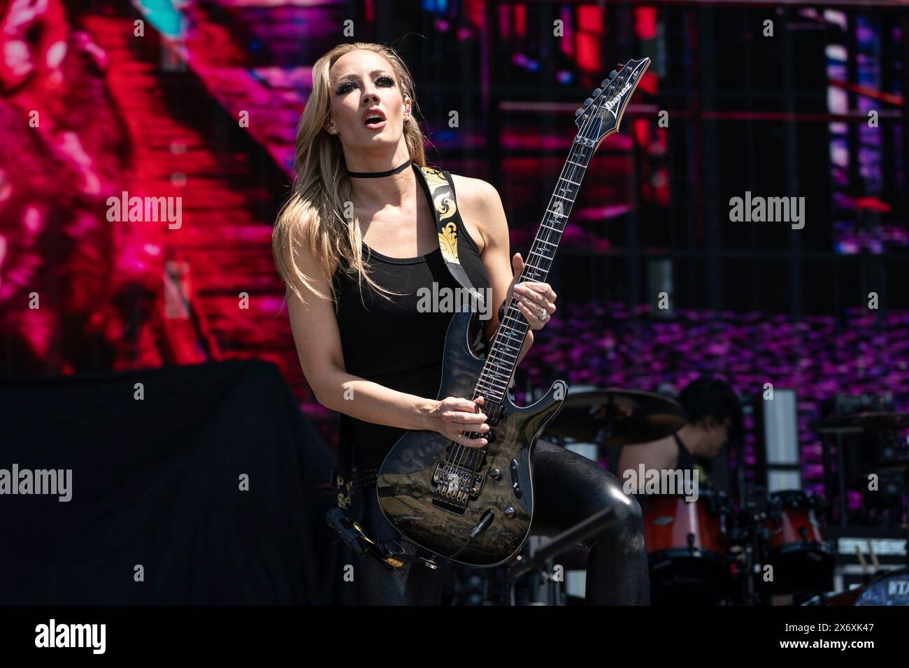 Nita Strauss performs during Sonic Temple Art and Music Festival ...