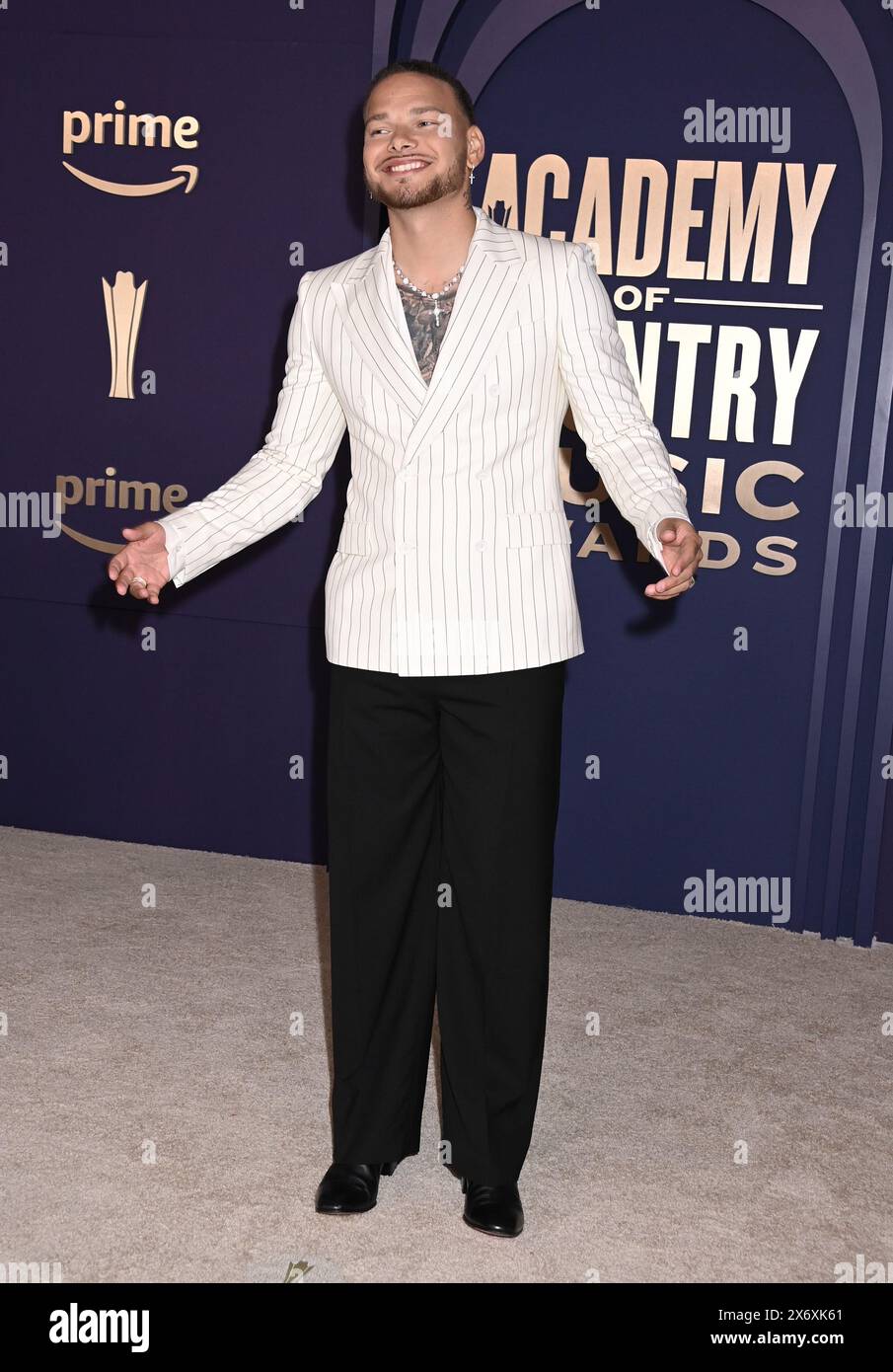 Friso, USA. 16th May, 2024. Kane Brown arriving at the 59th Academy of ...