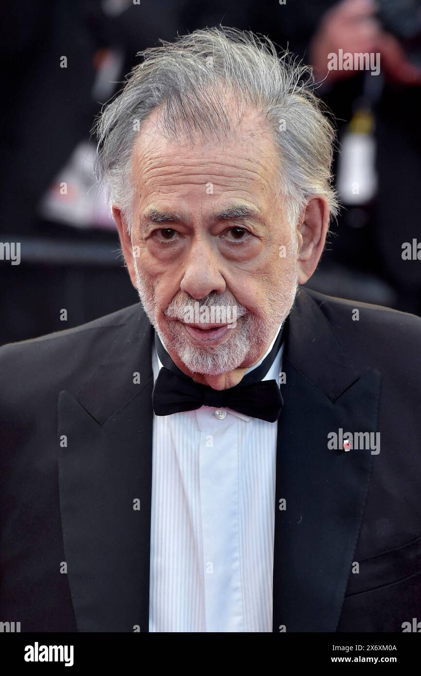 American director Francis Ford Coppola attends the premiere of Megalopolis at the 77th Cannes ...