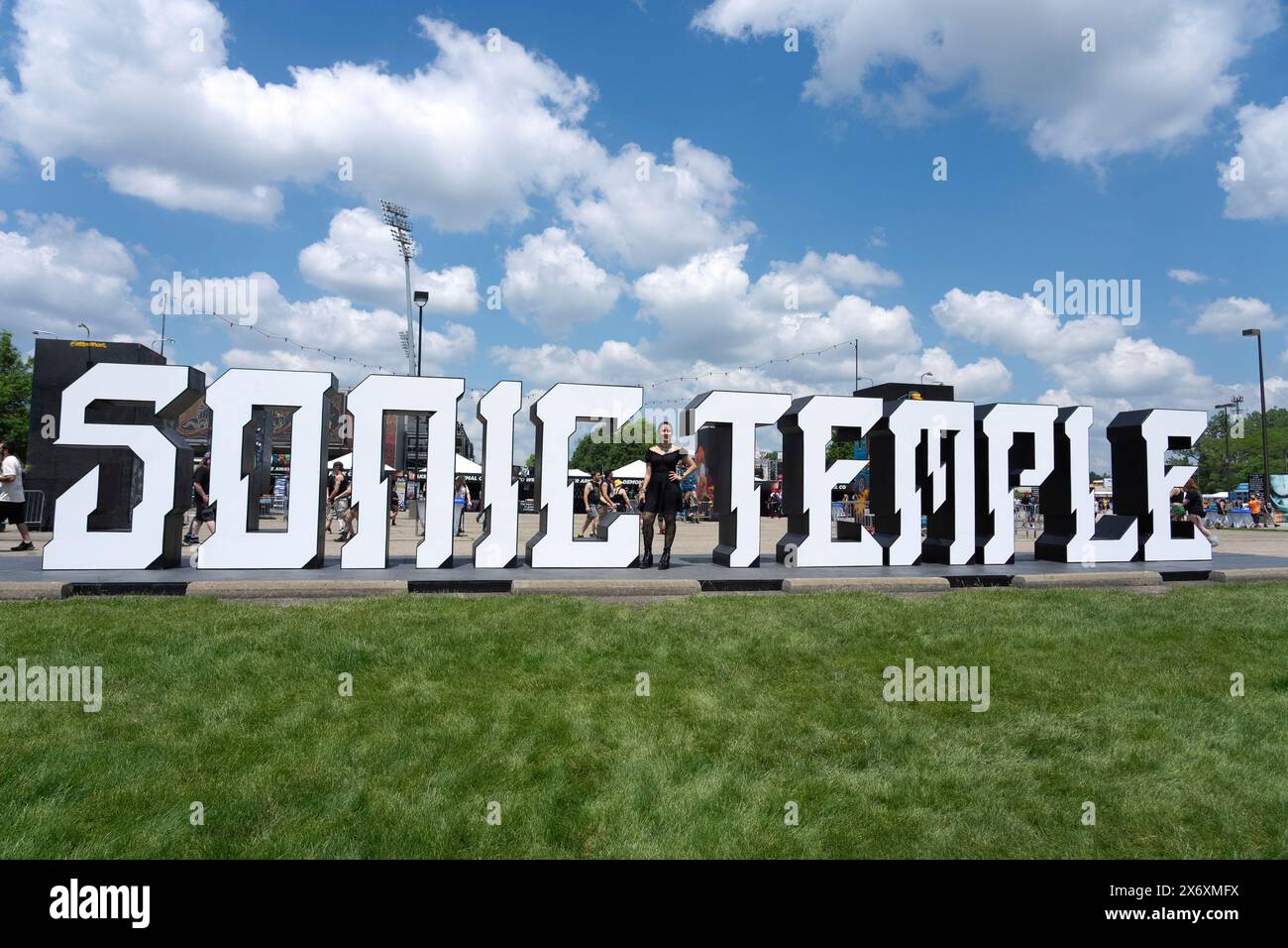 Festivalgoers are seen during Sonic Temple Art and Music Festival on ...
