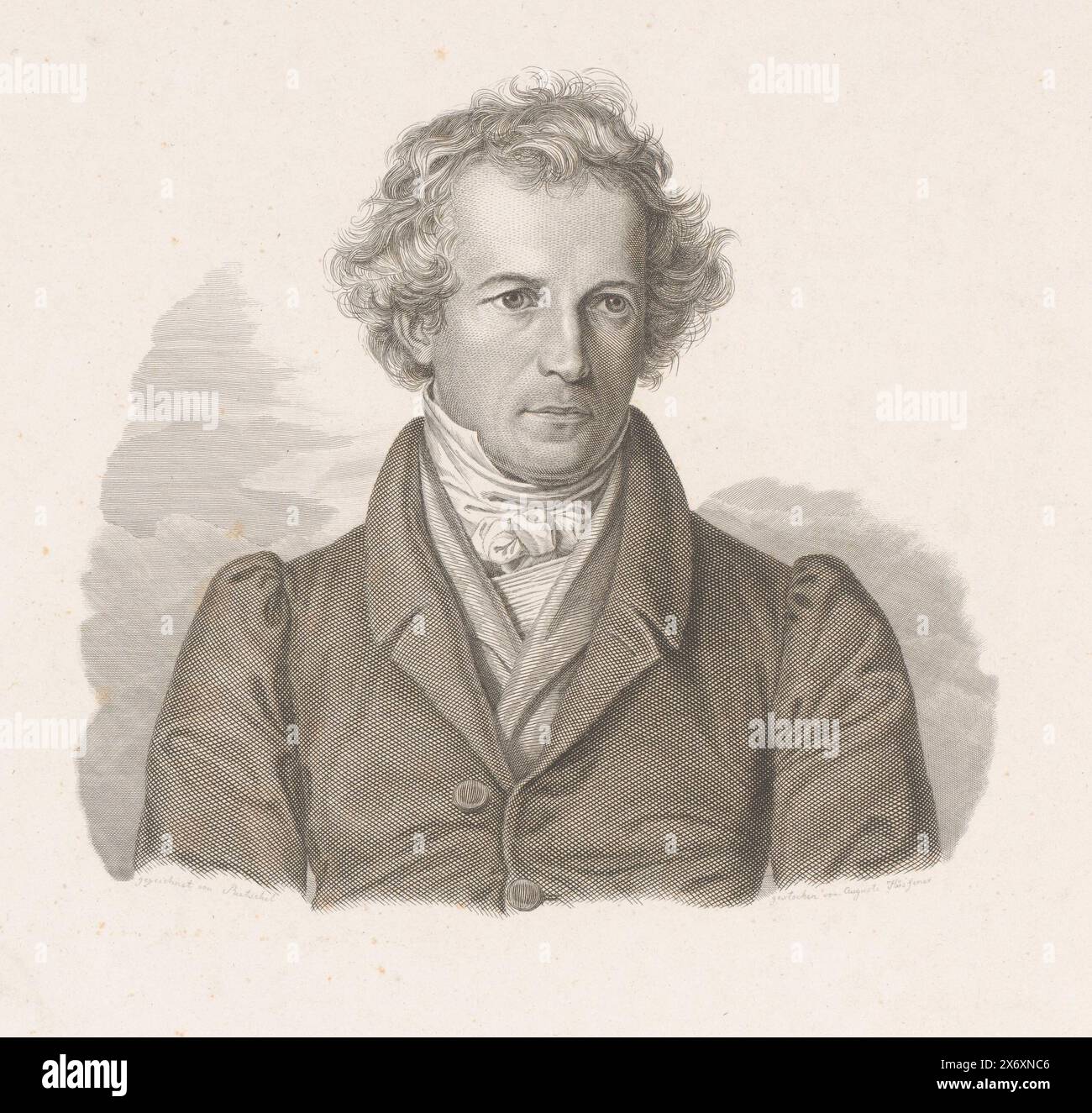 Portrait of Christian Daniel Rauch, print, print maker: Auguste ...