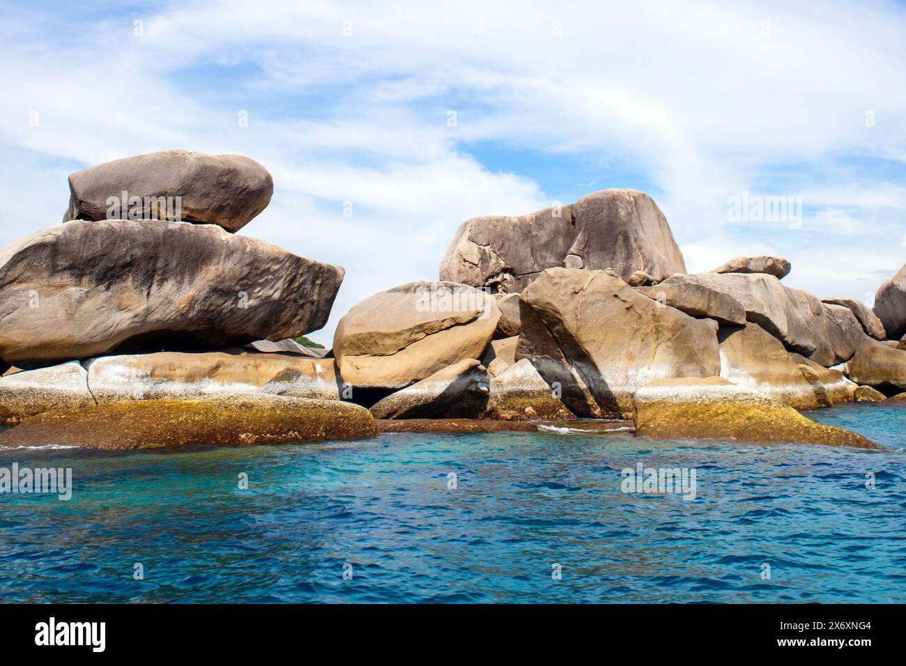 The rocky shore of the Similan Islands in Thailand - most famous ...