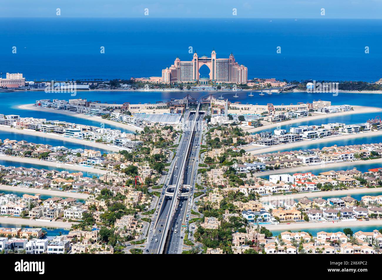 Dubai, United Arab Emirates - February 13, 2024: The Palm Jumeirah With ...