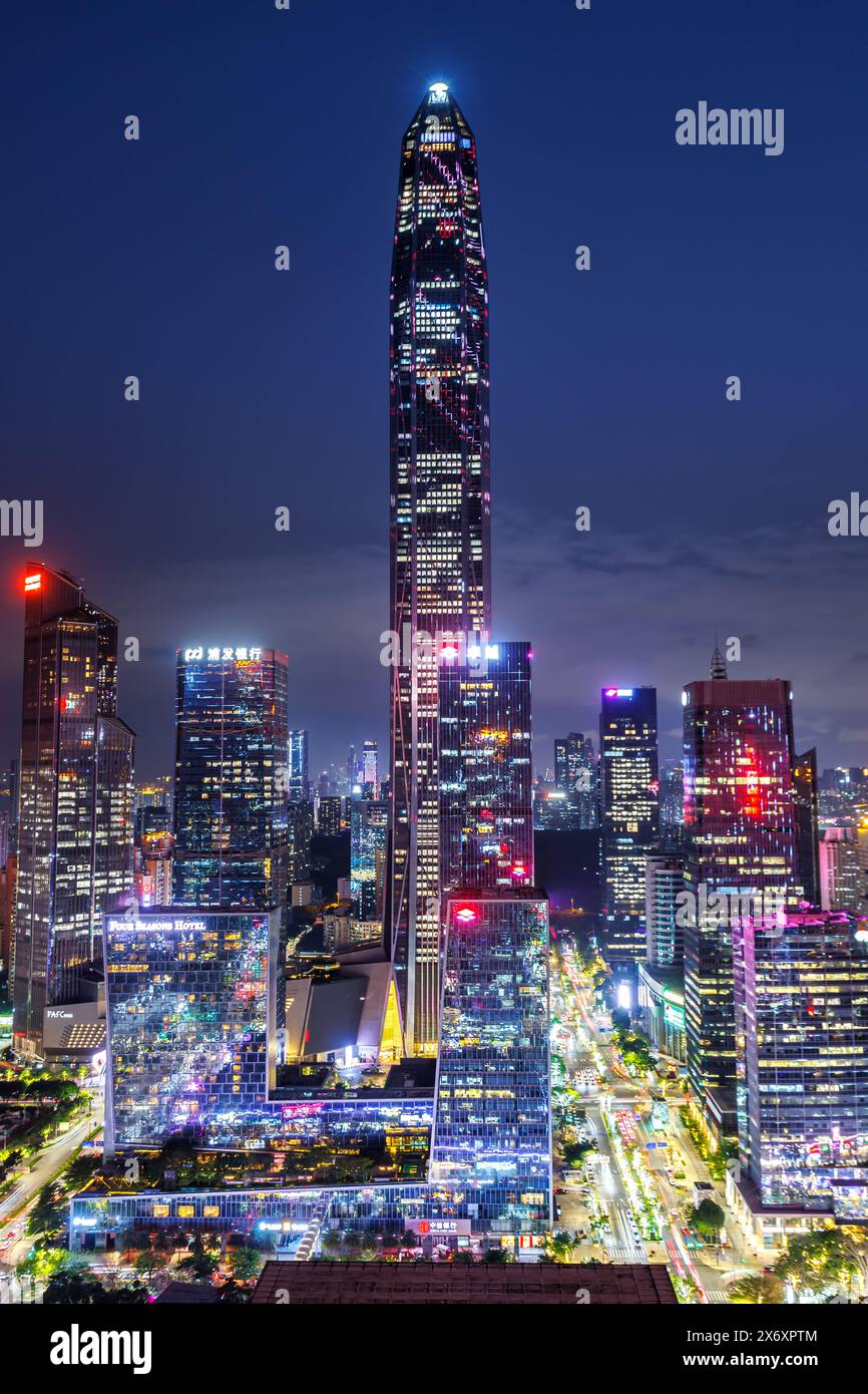 Shenzhen, China - April 3, 2024: Shenzhen Skyline With Skyscrapers ...