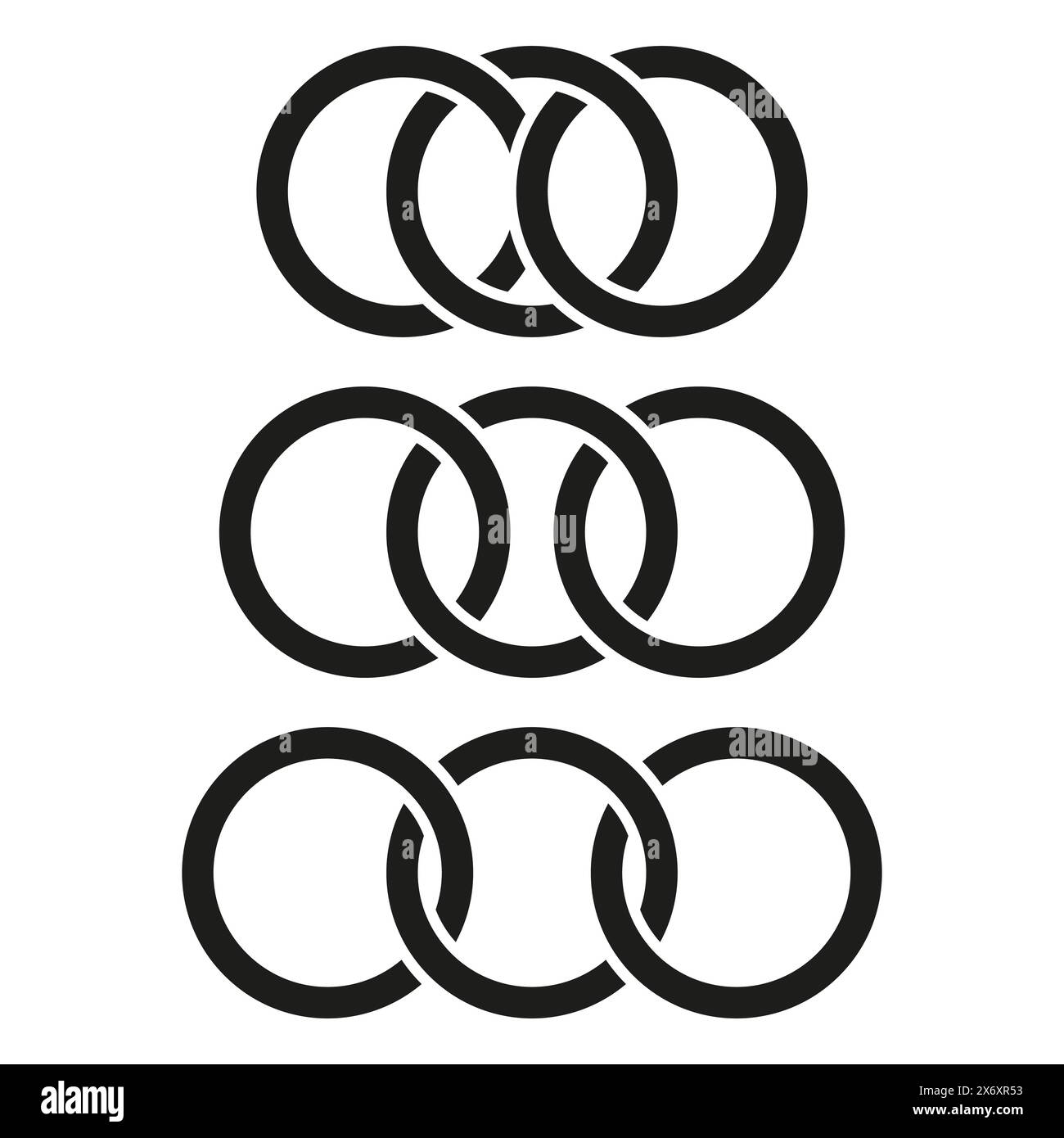 Intersecting circles hi-res stock photography and images - Alamy