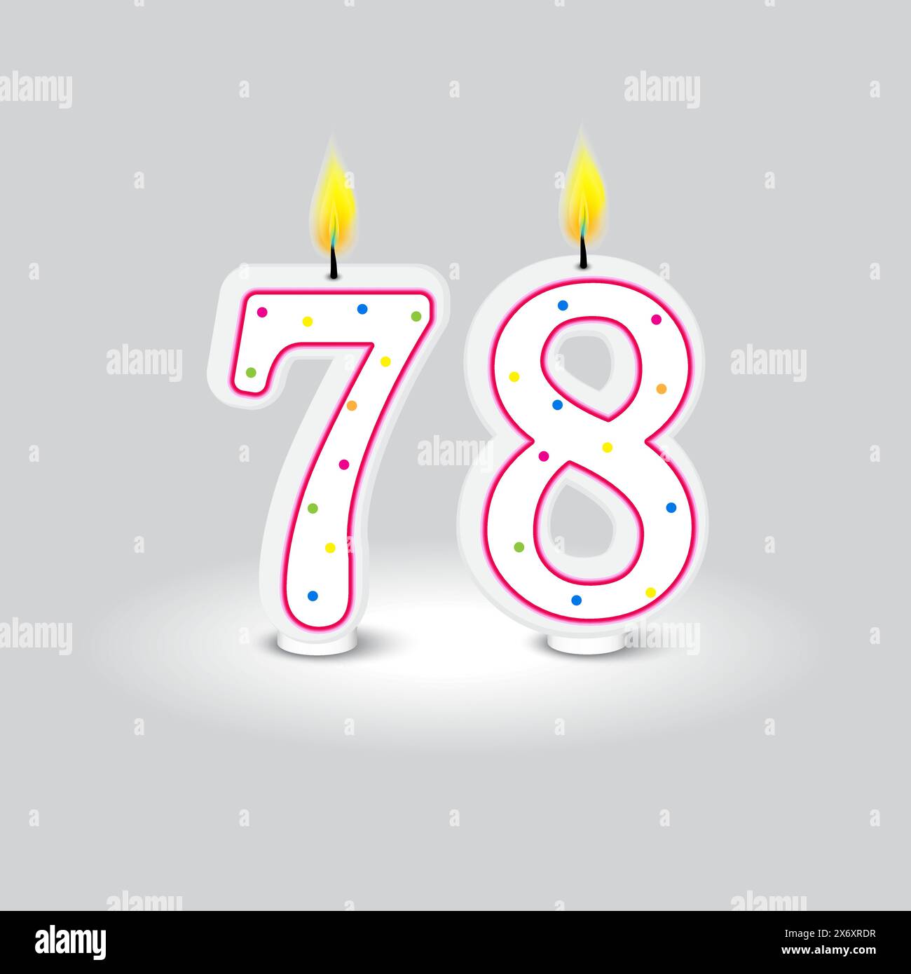 Number seventy light Stock Vector Images - Alamy