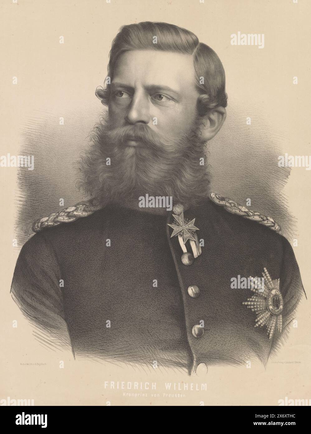 Portrait of Crown Prince Frederick of Prussia, the later Frederick III, King of Prussia and ...