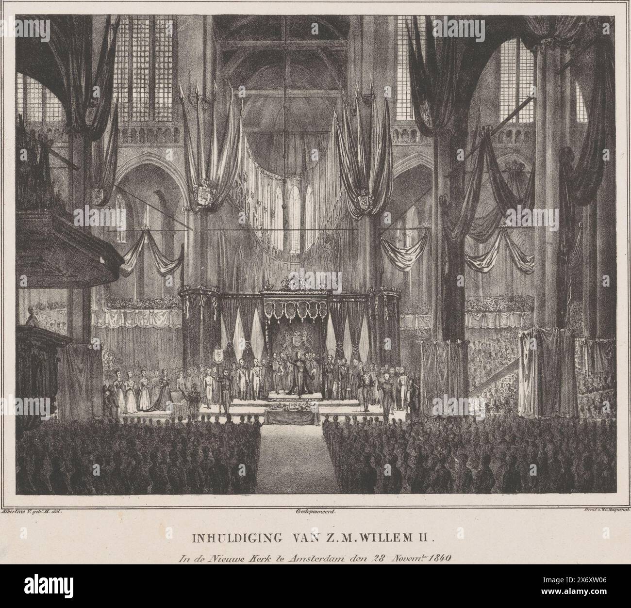 Inauguration of King William II, Inauguration of H.M. Willem II. In the ...