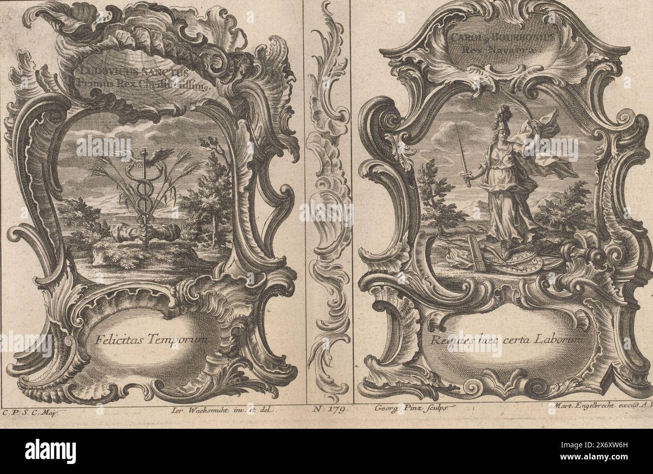 Ludovicus Sanctus and Carolus Bourbonius, Symbolic representations of ...