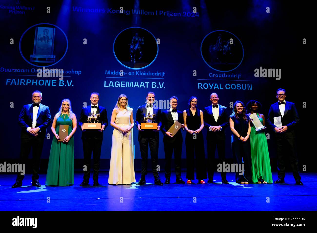 Zwolle, Niederlande. 16th May, 2024. Queen Maxima with winner Royal ...