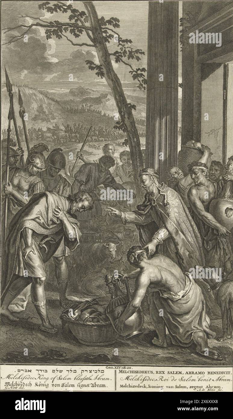 Melchizedek blesses Abraham in Salem, Melchizedek, king of Salem ...