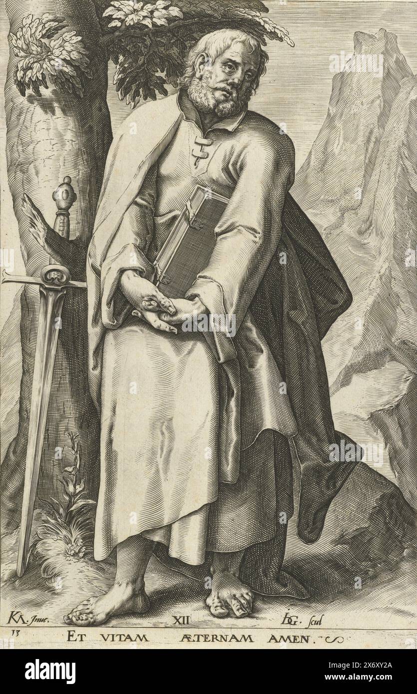 Apostle Matthias, Christ, the twelve apostles and Saint Paul (series ...