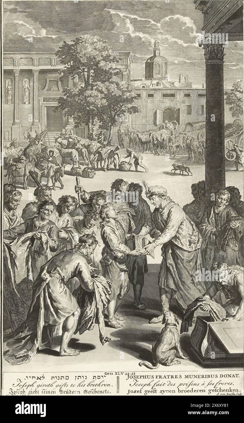 Joseph gives gifts to his brothers, Joseph gives gifts to his brothers ...