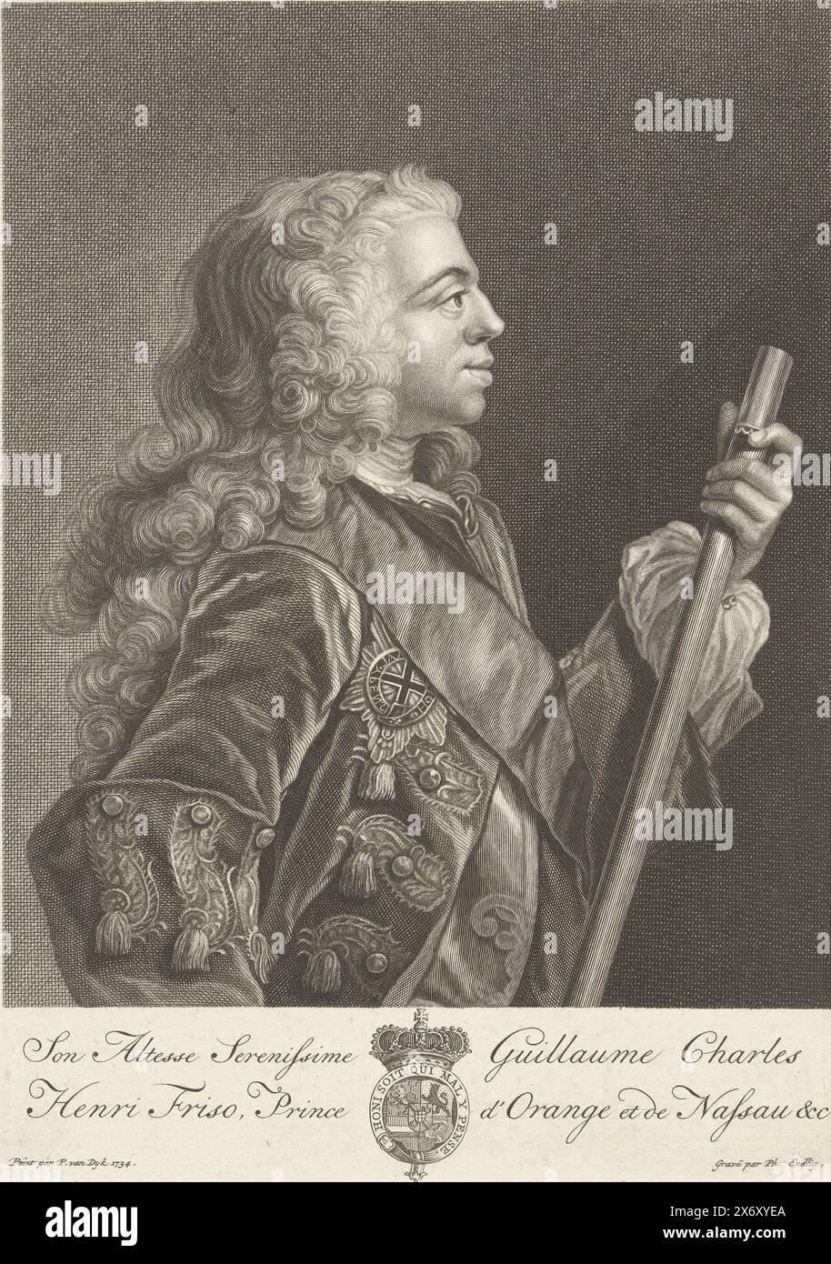 Portrait of Willem Karel Hendrik Friso van Oranje-Nassau, Son Altesse ...