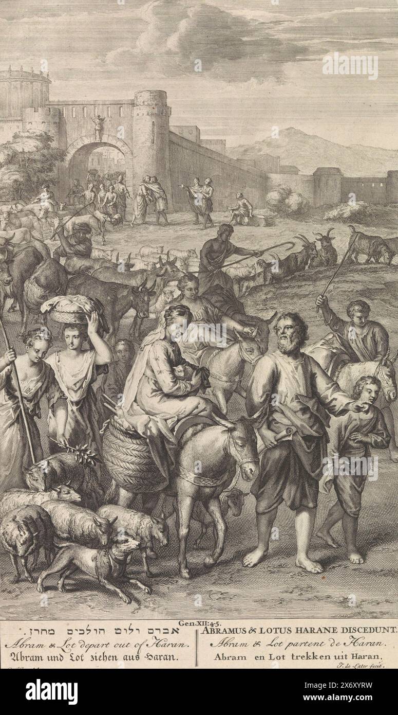Abraham and Lot leave Haran, Abraham leaves Haran with Lot at God's ...