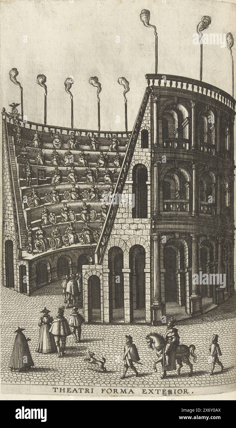 Theater of Peace (exterior), 1594, Theatri Forma Exterior. (title on ...